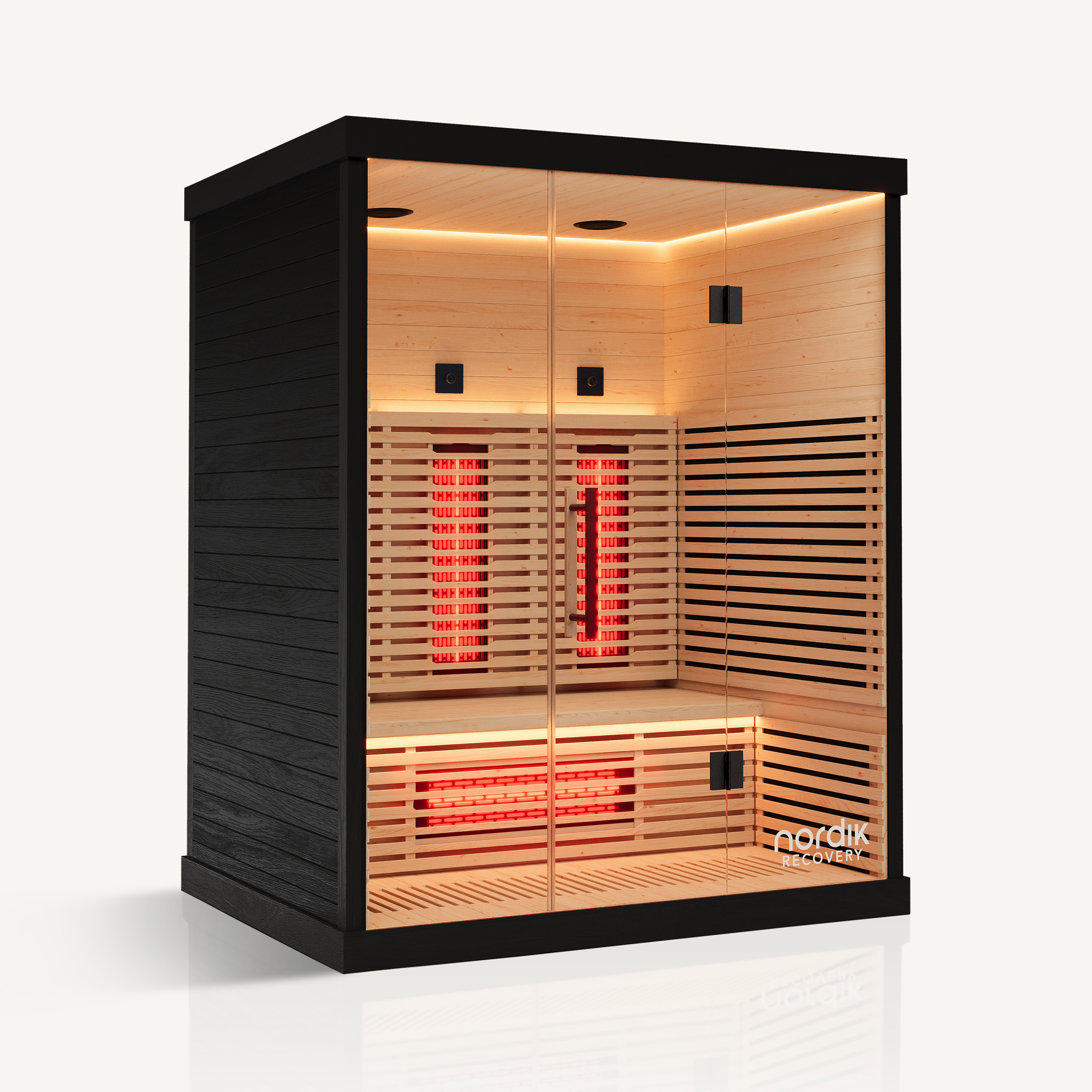 3-Person Full Spectrum Infrared Sauna – Low EMF, Canadian Hemlock ...