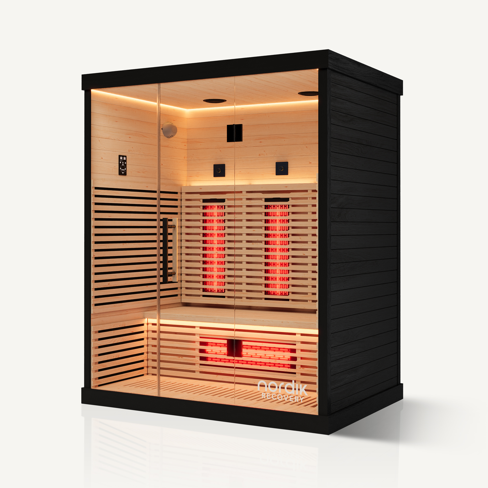3-Person Full Spectrum Infrared Sauna – Low EMF, Canadian Hemlock ...